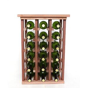 18 Bottle Wine Rack With Tabletop - Etsy