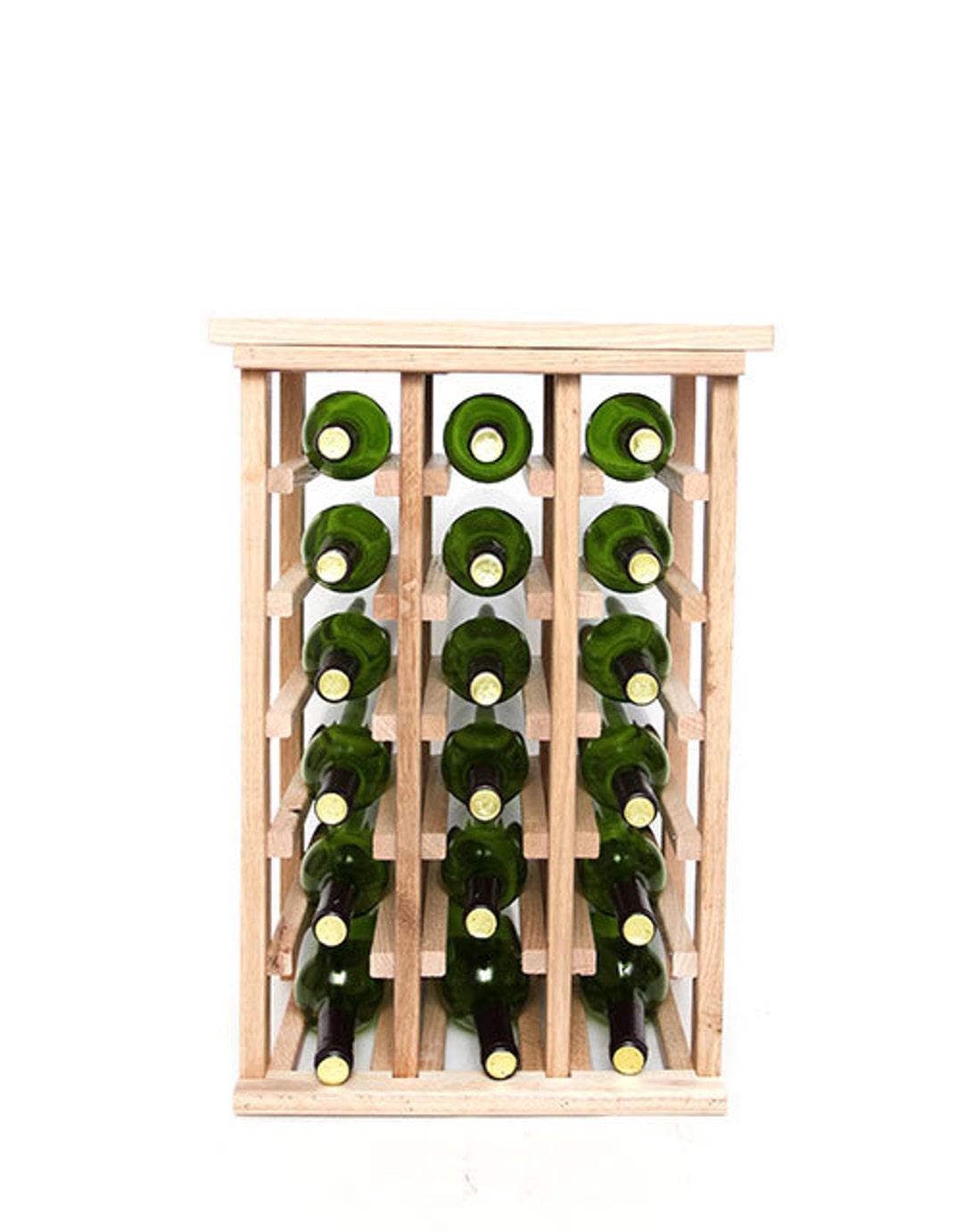 18 Bottle Wine Rack With Tabletop - Etsy
