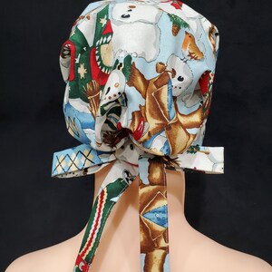 Snowmen Scrub Cap With Toggle Strap Tie Comfortable Fit - Etsy