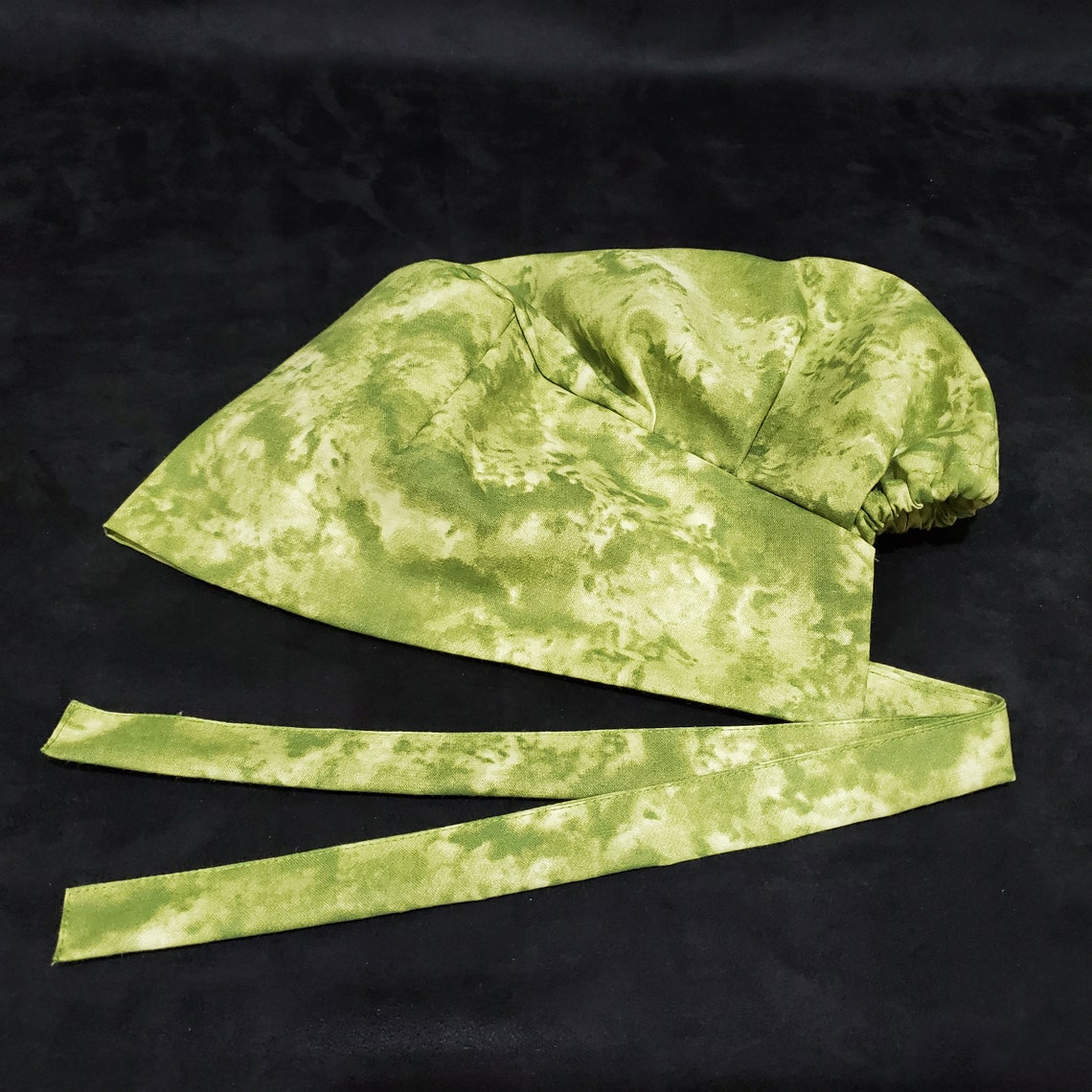 Green Marble Print Scrub Cap With Toggle Strap Tie Comfortable - Etsy