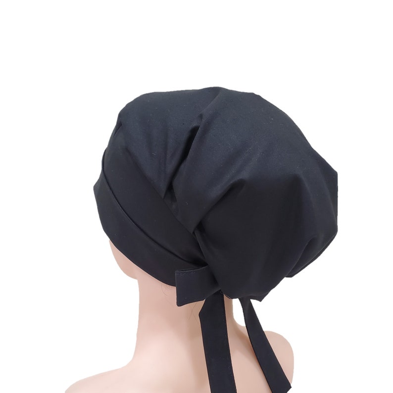 Solid Black Scrub Cap Scrub Hat Surgical Cap Medical Cap - Etsy