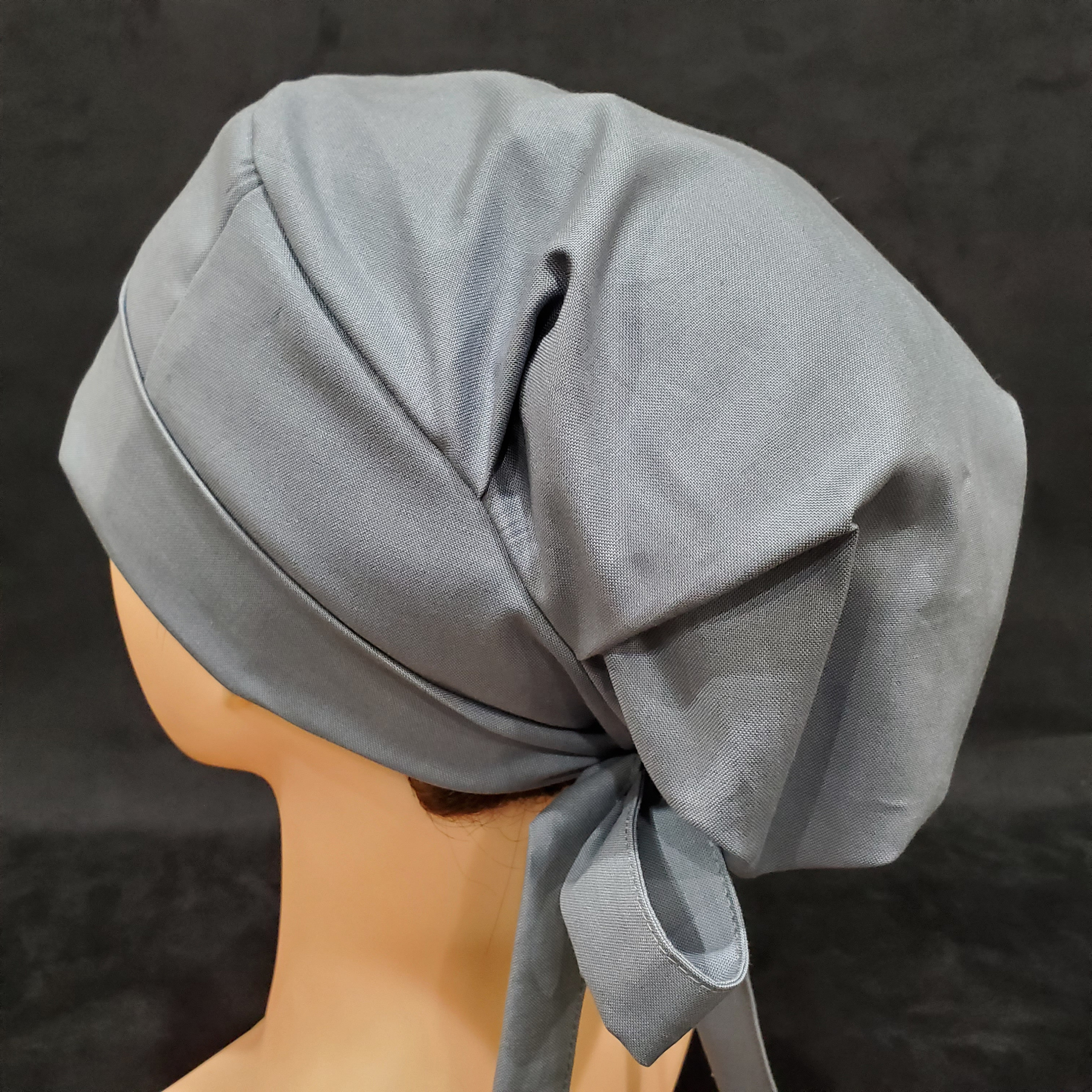 Solid Gray Scrub Cap With Toggle Strap Tie Comfortable Fit - Etsy