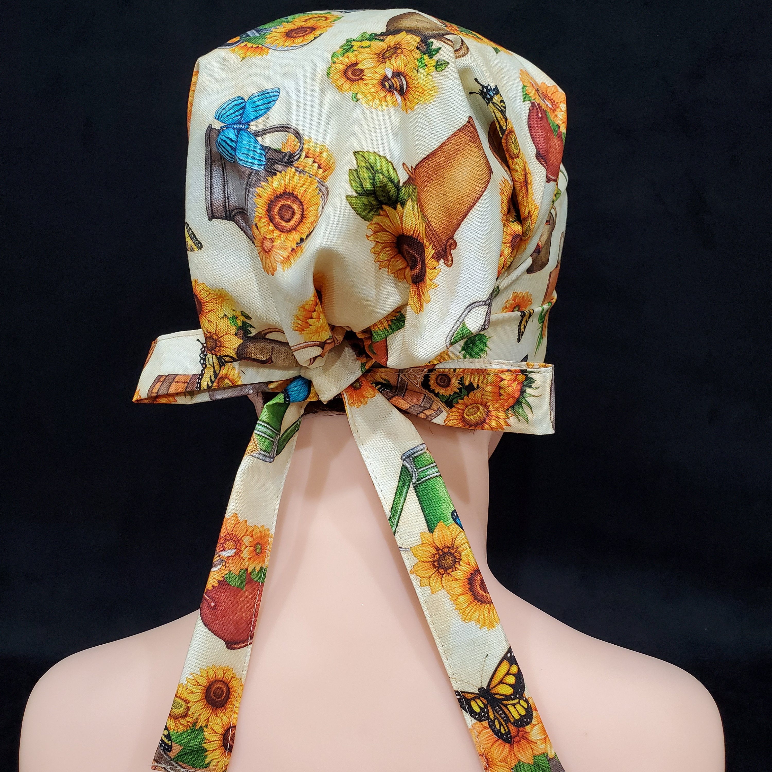 Sunflowers Scrub Cap With Toggle Strap Tie Comfortable Fit - Etsy