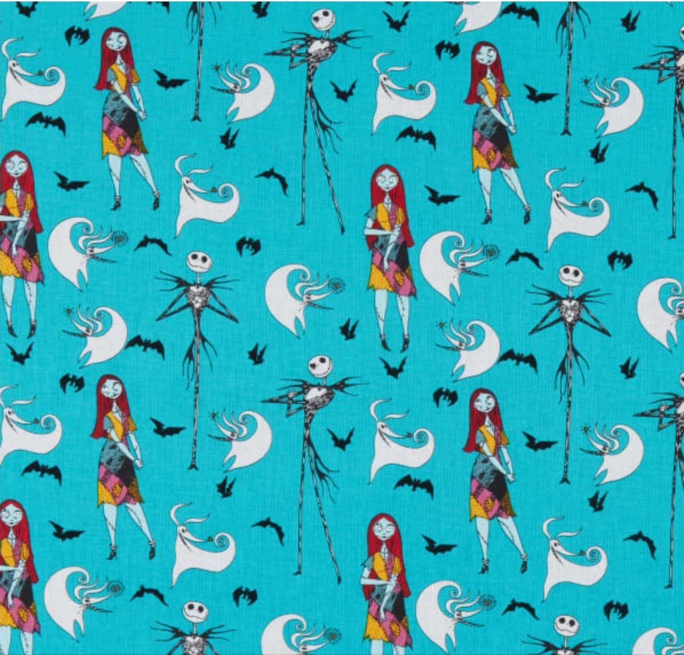 Jack and Sally With Zero Scrub Cap With Toggle Strap Tie - Etsy