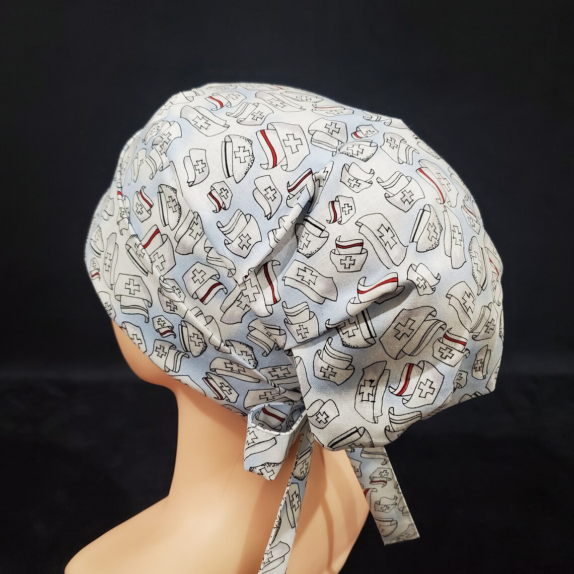 Nurse Hat Scrub Cap With Toggle Strap Tie Comfortable Fit - Etsy