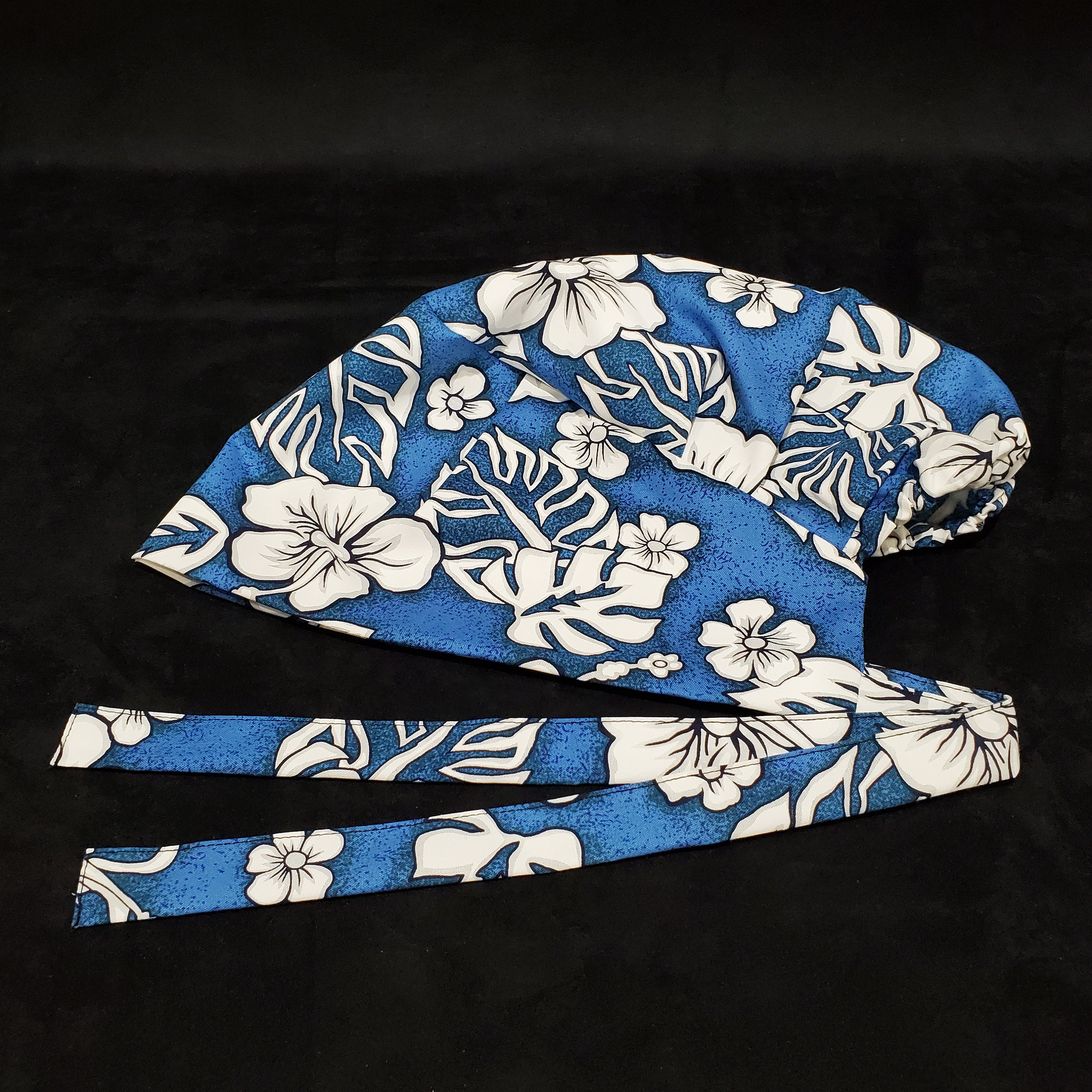 Blue Hawaiian Flower Print Scrub Cap Scrub Hat Surgical Cap | Etsy