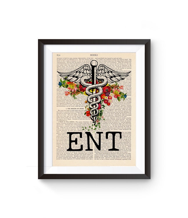 ENT Doctor Illustration Ear Nose and Throat Doctor Gift - Etsy