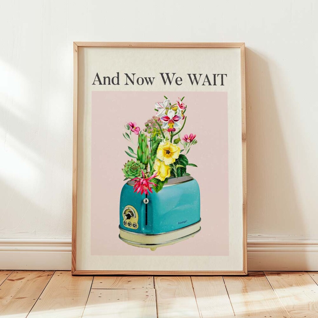 Toaster Print, Kitchen Appliance Art, Kitchen Decor, Retro Toaster ...