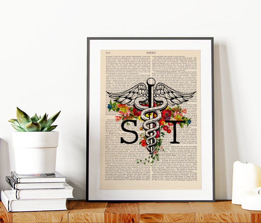 Surgical Technologist, ST Caduceus Medical Print, Surgical Tech Gift ...