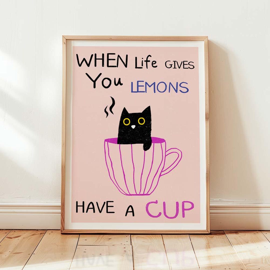 Coffee Quote Poster, Minimalist Coffee Art, Trendy Kitchen Print, Food ...