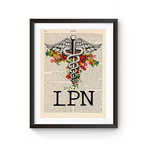 Licensed Practical Nurse LPN Caduceus Medical Symbol LPN | Etsy