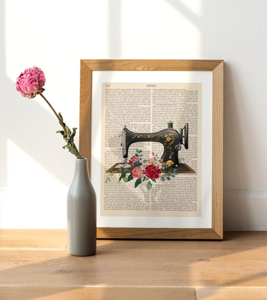Sewing Machine Print, Craft Room Art, Gift for Seamstress, Craft Room ...