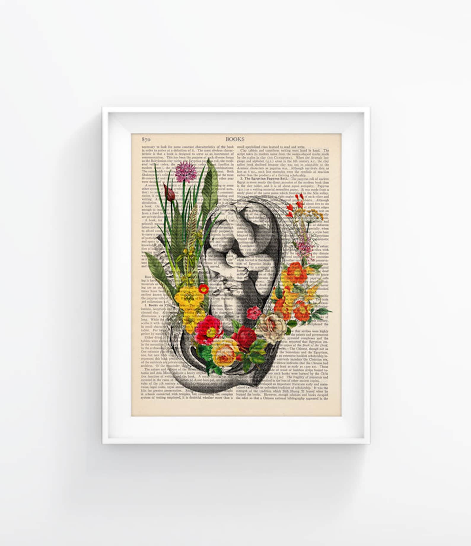 Fetus in Womb Printpregnancy Art Baby Art Expecting Mom - Etsy
