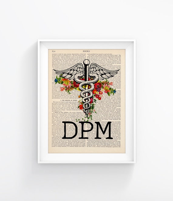 DPM Doctor of Podiatric Medicine Illustration Medical | Etsy