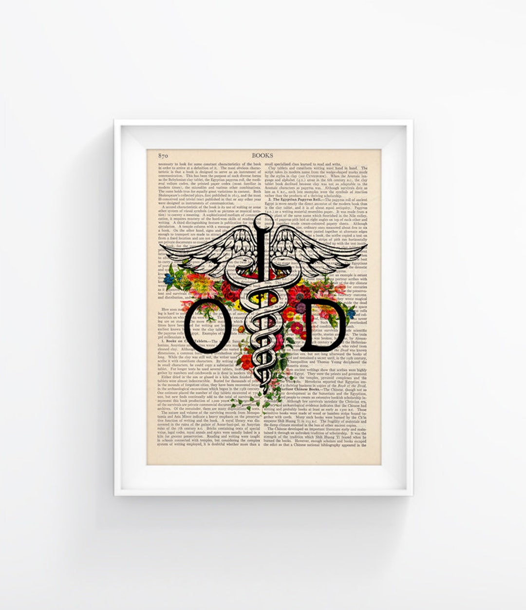Doctor of Optometry, OD Caduceus Illustration, Medical Symbol,medical ...