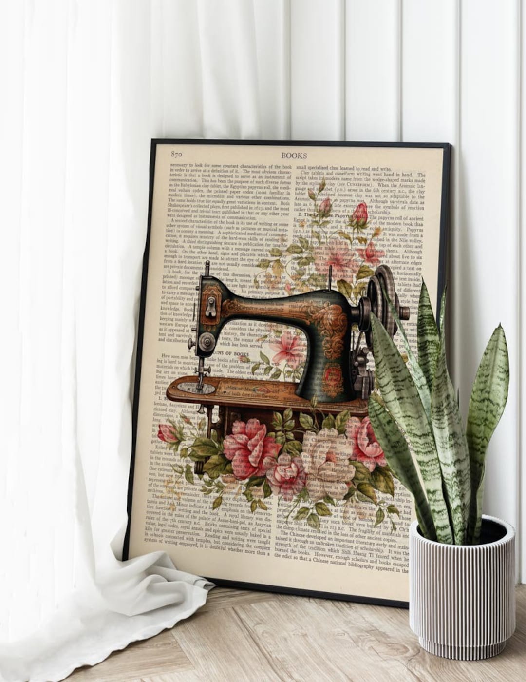 Sewing Machine Print, Craft Room Art, Gift for Seamstress, Craft Room ...