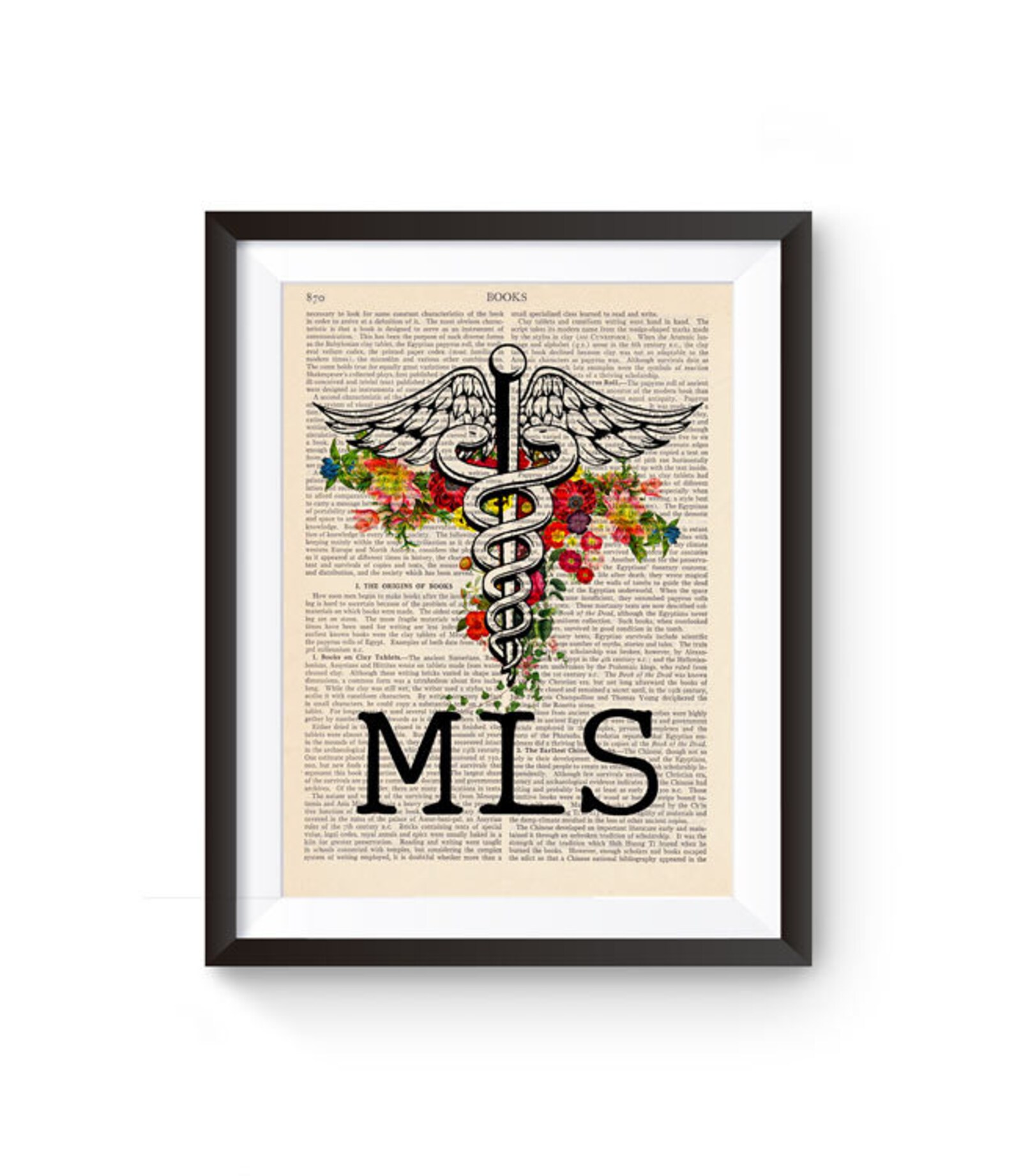 Medical Laboratory Scientist MLS Caduceus Medical Print - Etsy