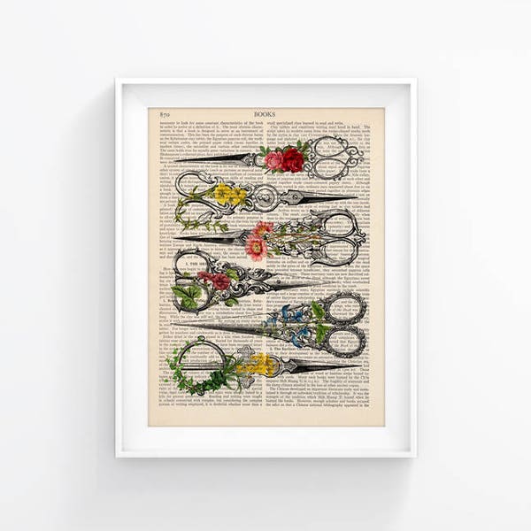 Scissors Print - Etsy