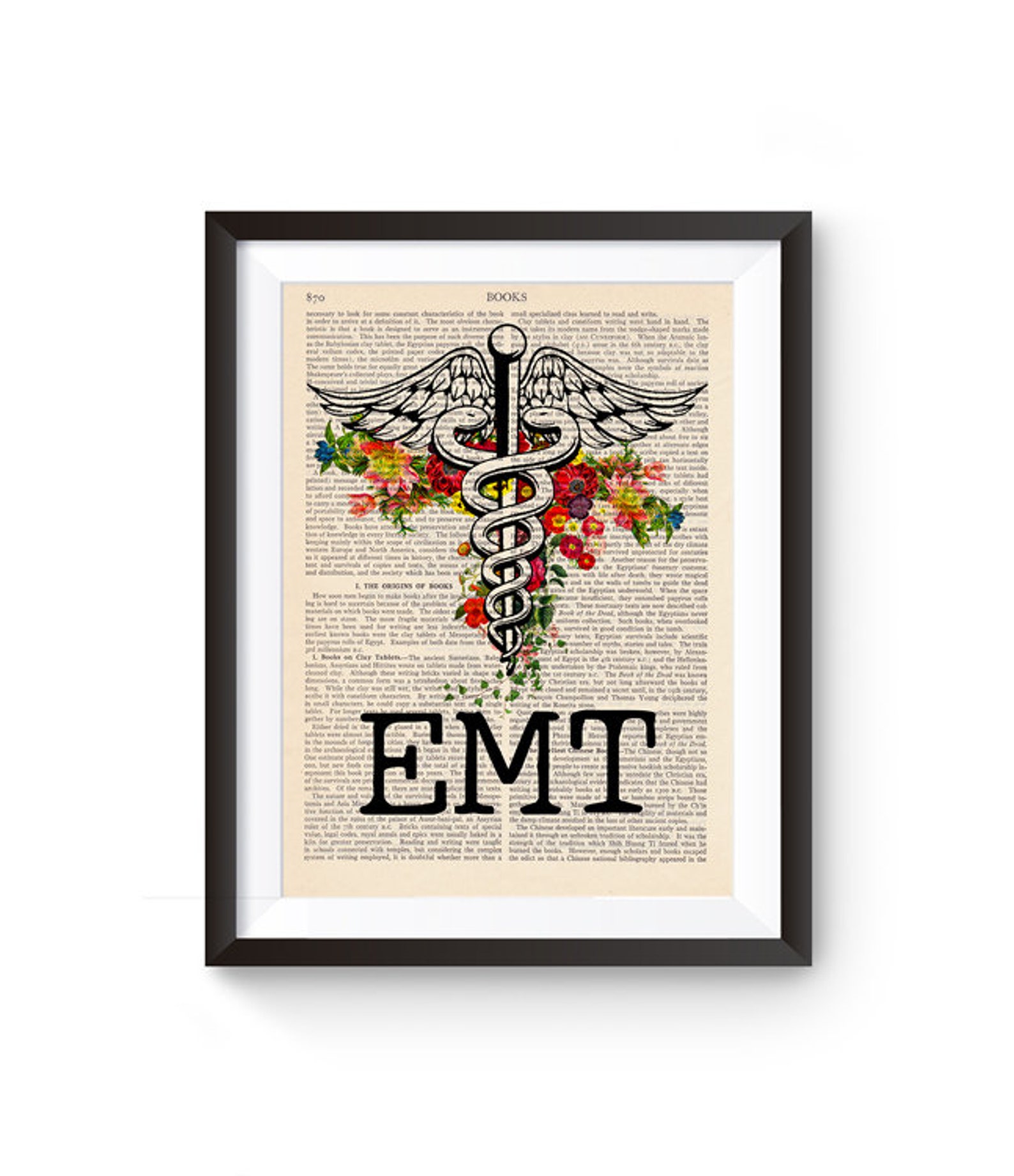Emergency Medical Technician EMT Caduceus Medical Symbol - Etsy