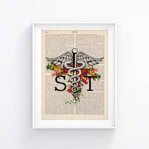 Surgical Technologist, ST Caduceus Medical Print, Surgical Tech Gift ...
