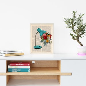 Vintage Study Lamp Print, Study Lamp Wall Art, Retro Study Lamp, Retro ...