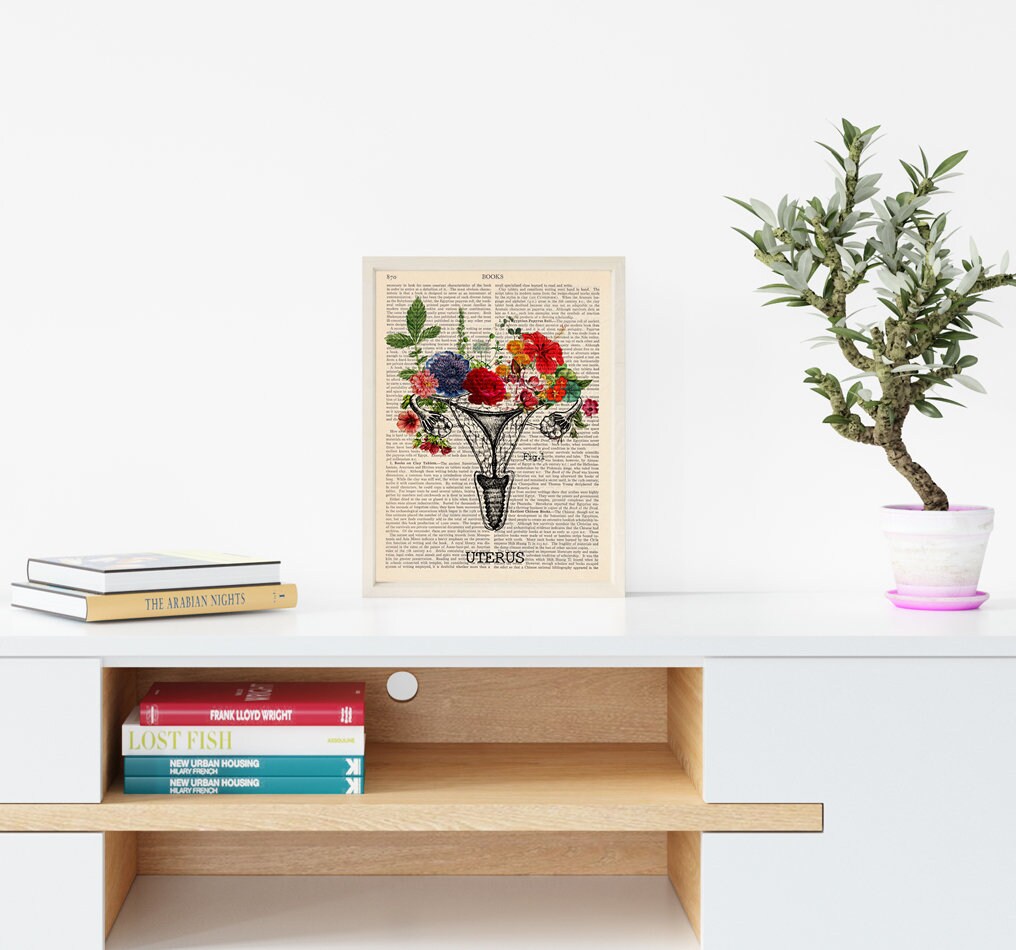 Uterus Print Female Reproductive System Pregnancy Gift - Etsy