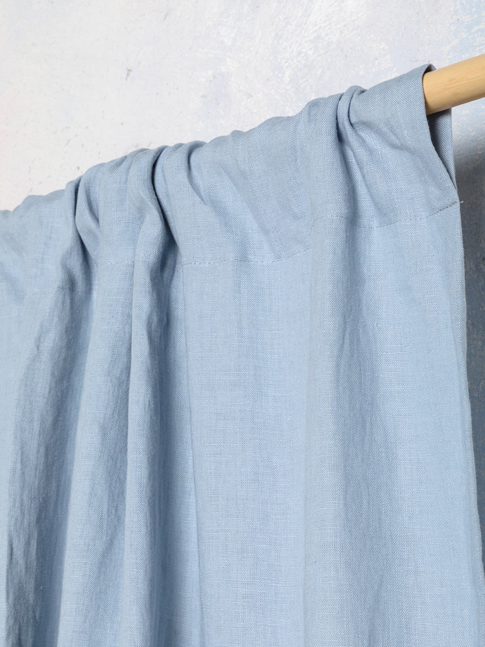 Linen Curtain-linen Panel-linen Drape in Bluish Grey/dusty Blue Color ...