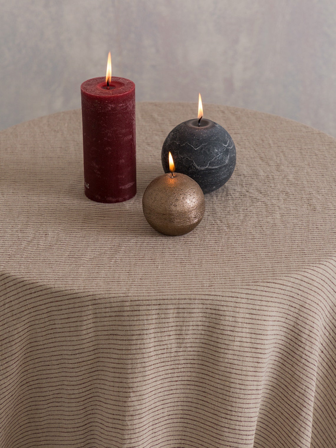 Linen Tablecloth-round Linen Tablecloth-extra Large Round - Etsy