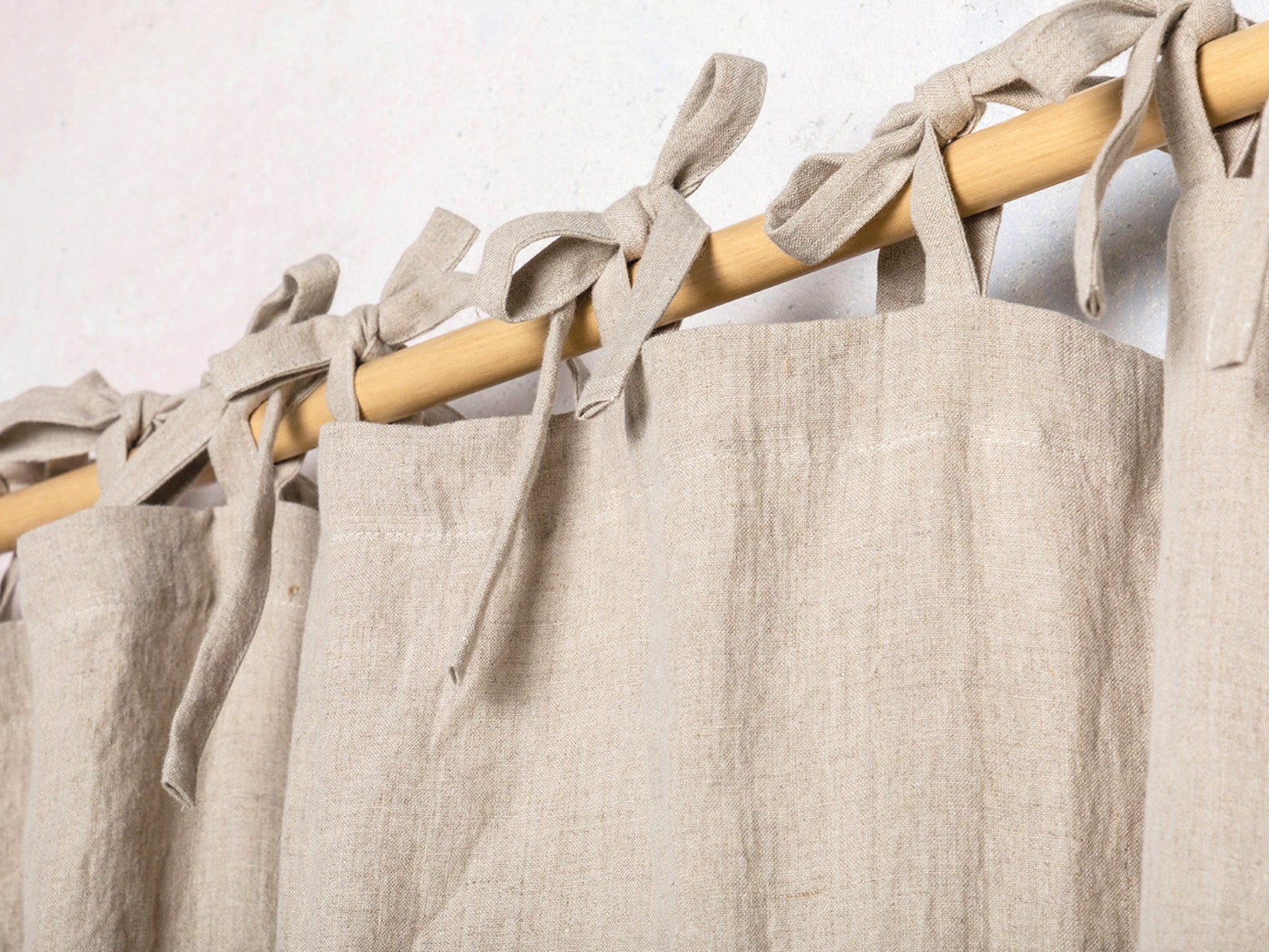 Linen Curtain Panel-linen Curtain Drape-linen Drape in Natural | Etsy