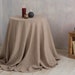 Linen Tablecloth-round Linen Tablecloth-extra Large Round Tablecloth ...