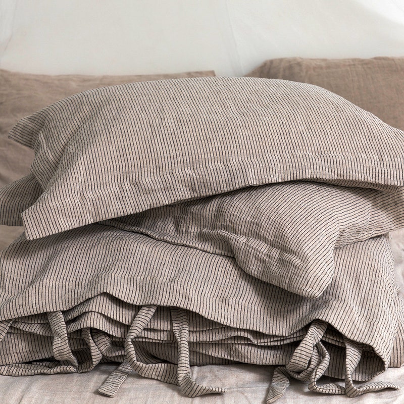 Washed Linen Bedding - Etsy