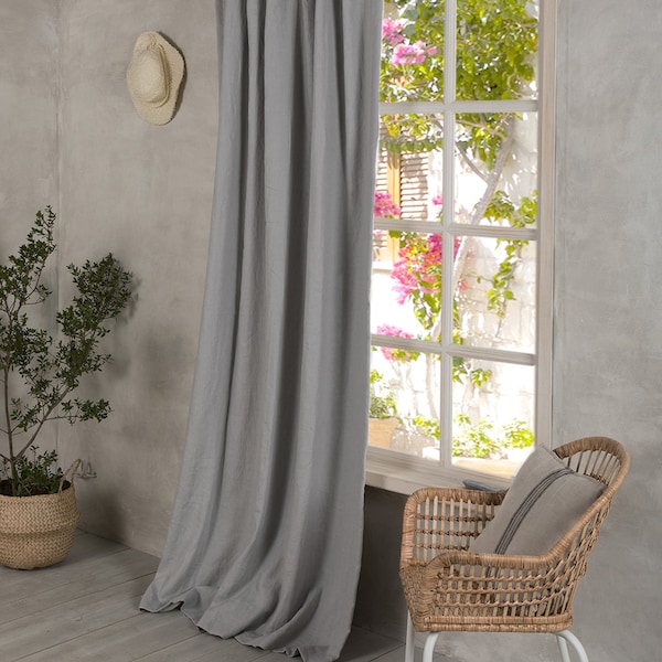 Linen Curtain - Etsy