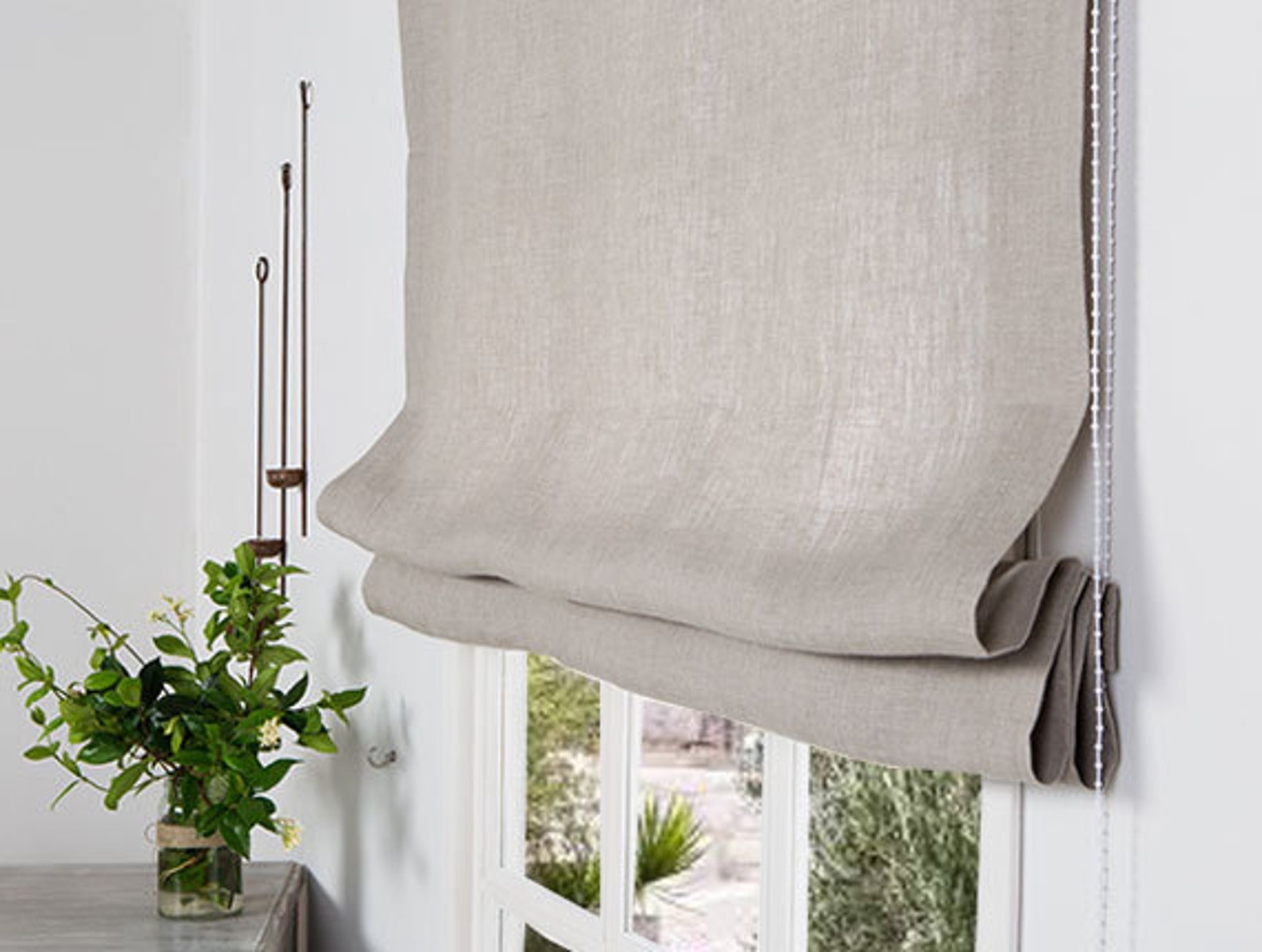 Linen Roman Blind Roman Blind roman Shades-linen Plain - Etsy UK