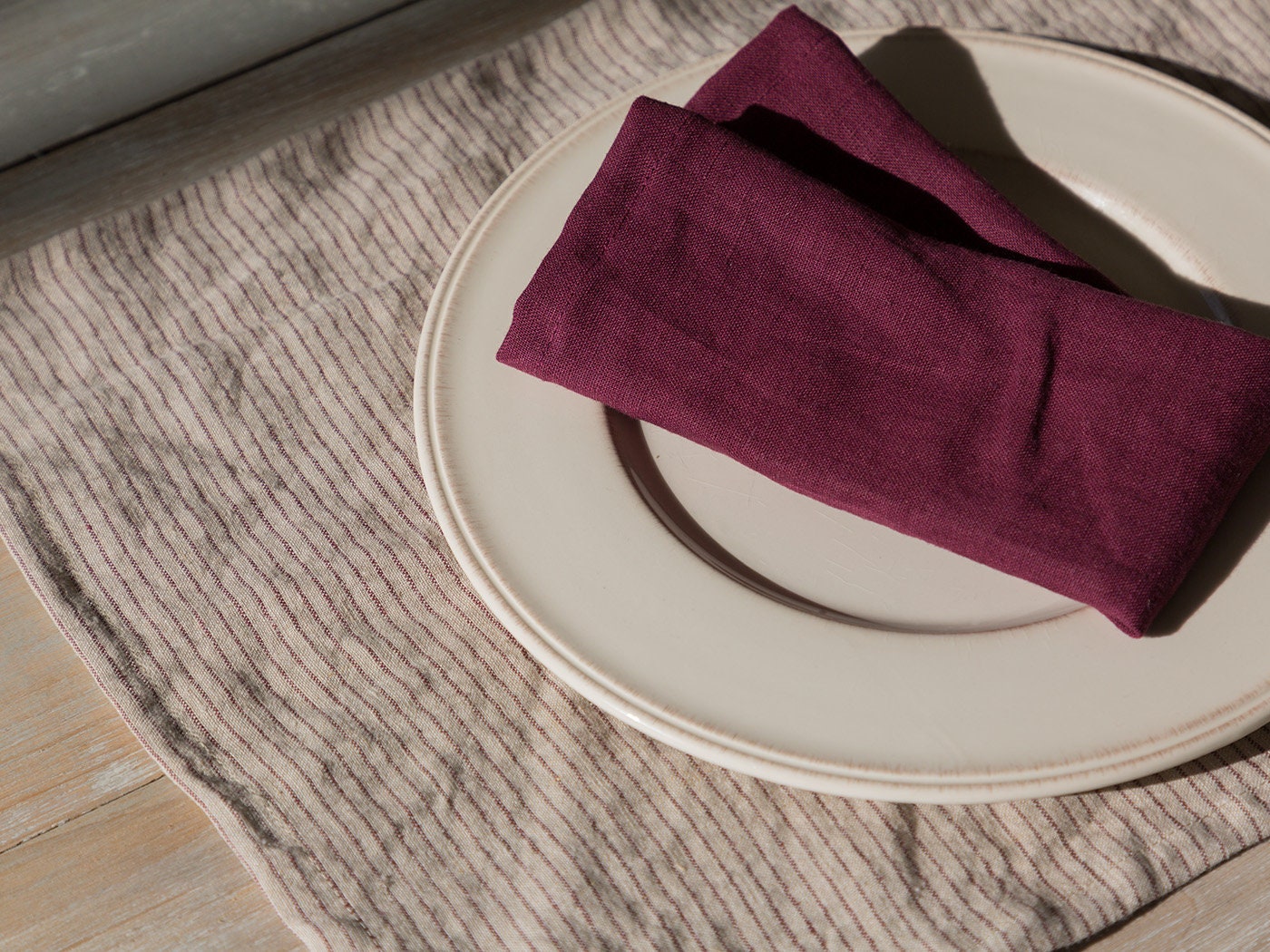 Washed Linen Napkins Set of 4-6-8 Washed Linen Napkins in | Etsy UK