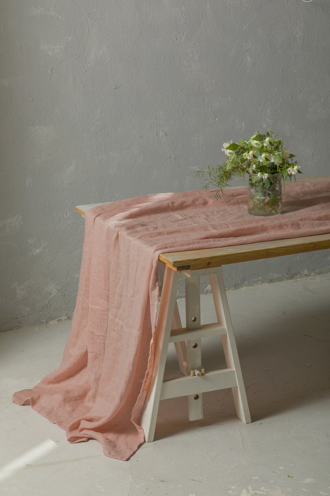 Linen Table Runner-sheer Linen Table Runners-wedding Sheer | Etsy