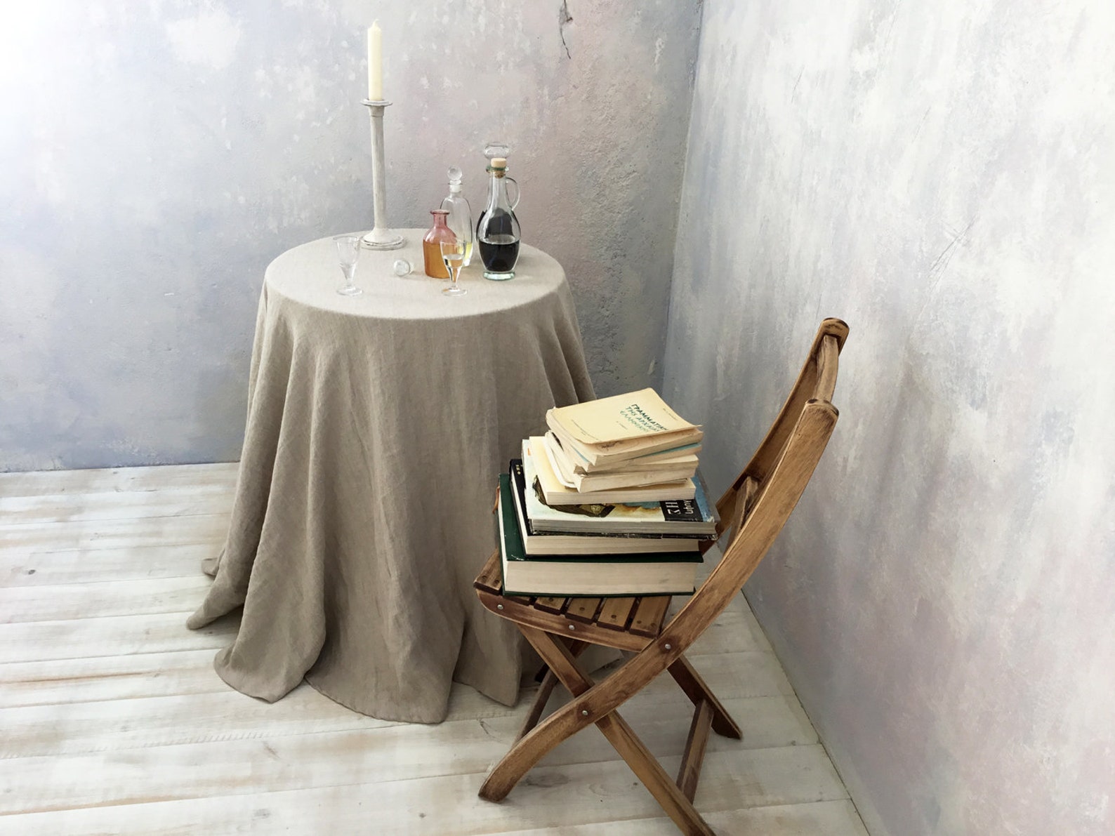 Linen Tablecloth-extra Large Linen Tablecloth in Natural | Etsy