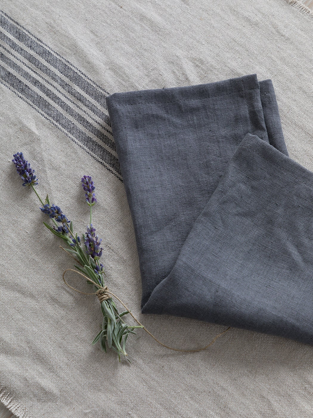 Washed Linen Napkins Set of 4-6-8 Washed Linen Napkins in - Etsy UK