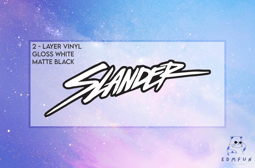 Slander Dj Logo Permanent Vinyl Decal EDM Car Laptop Phone - Etsy