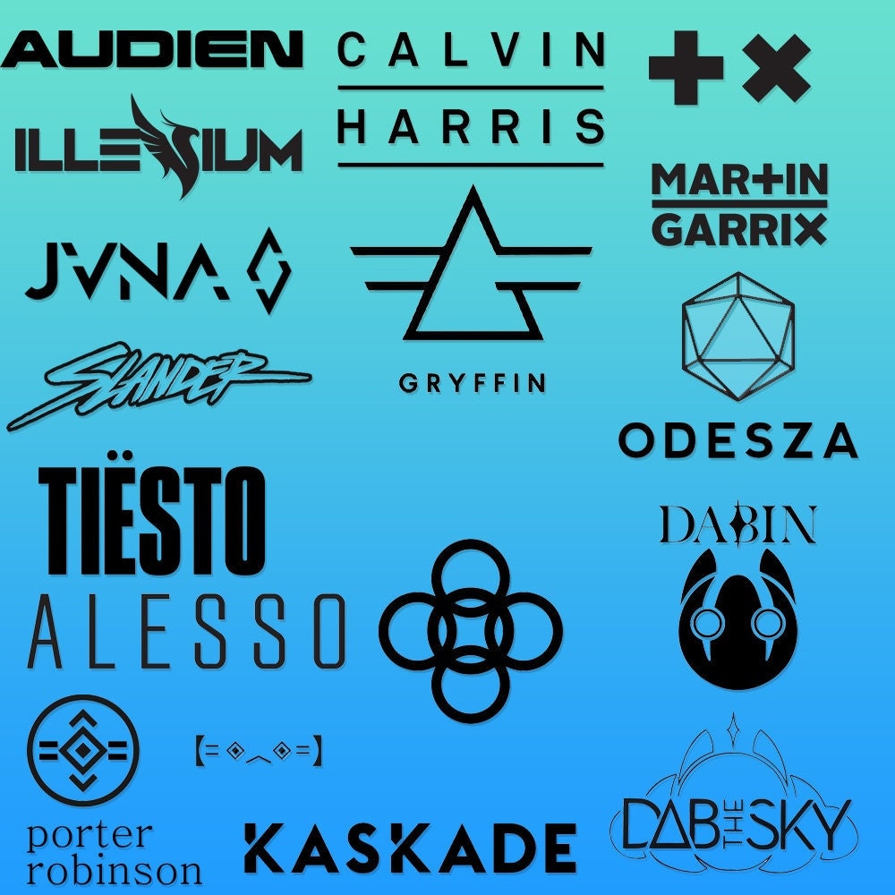 Custom EDM Vinyl Decal Sticker Adhesive Illenium Audien Calvin - Etsy