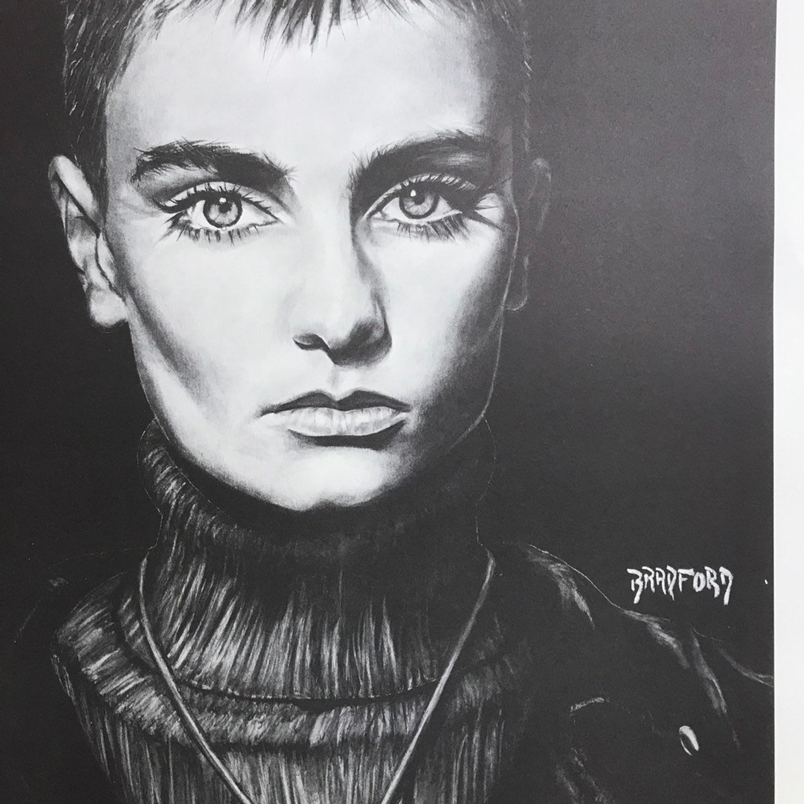 Poster Sinead O'connor Print by Bradford J Salamon 1992 // | Etsy