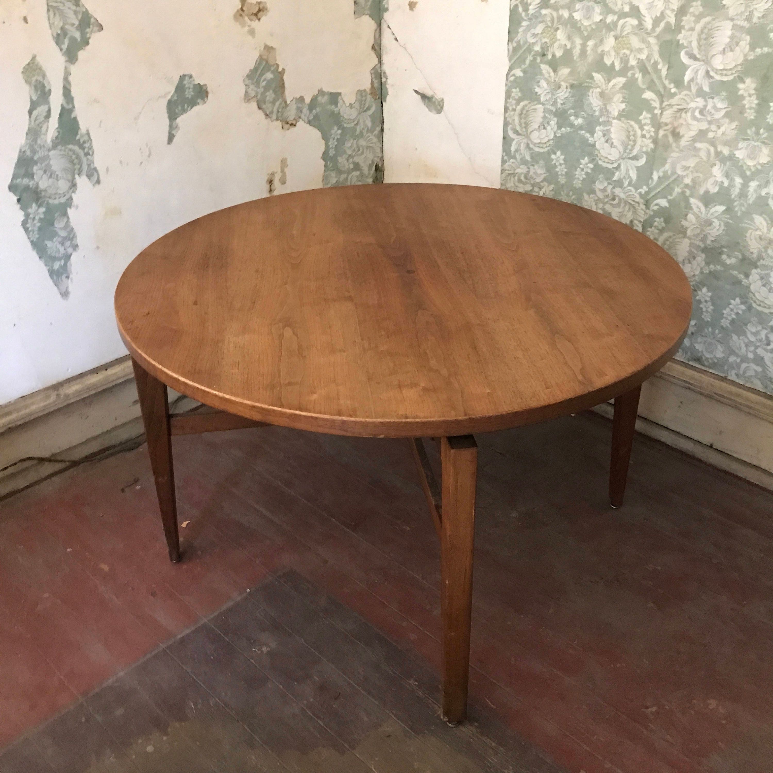 MCM Table Jens Risom Game Table Revolving Top Mid Century | Etsy