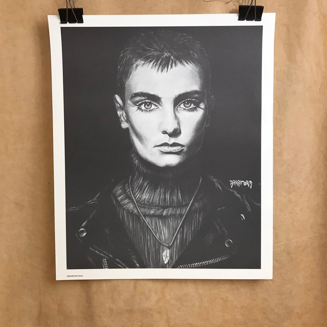 Poster Sinead O'connor Print by Bradford J Salamon 1992 // | Etsy