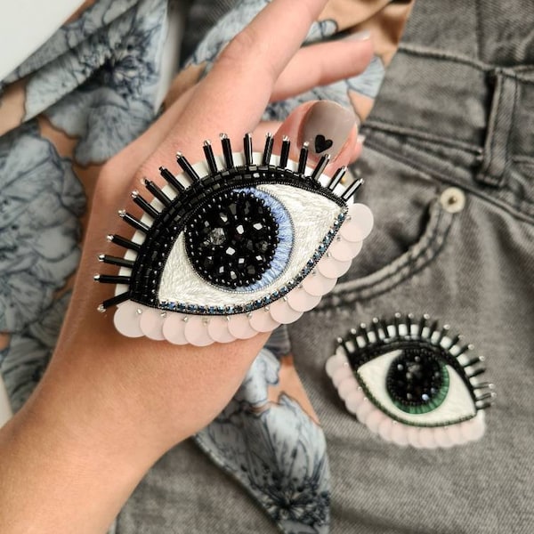 Eye Brooch - Etsy UK
