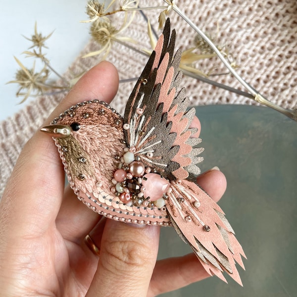 Bird Brooch - Etsy