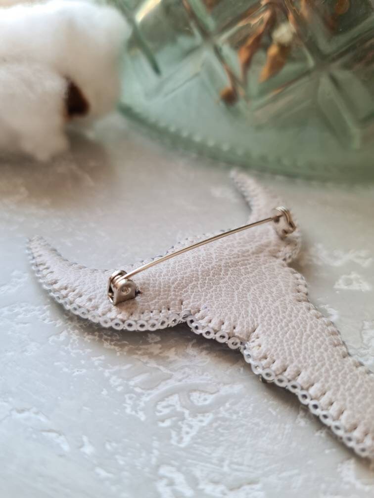 Silver Bull Beaded Brooch. Ox Zodiac Gift - Etsy