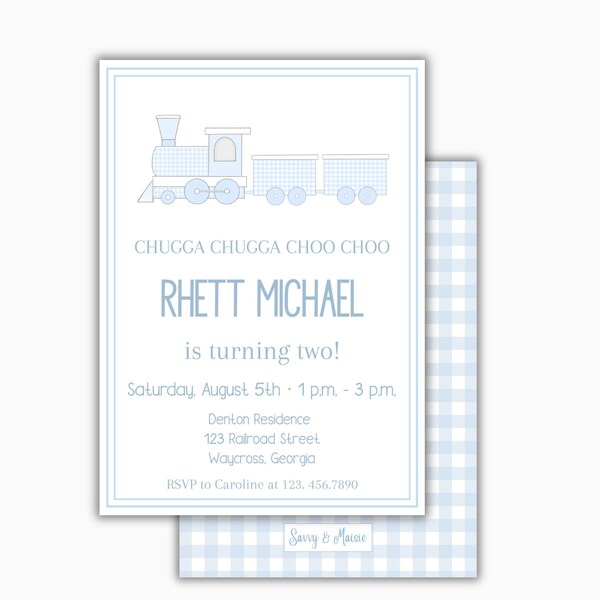 Train Invitation - Etsy