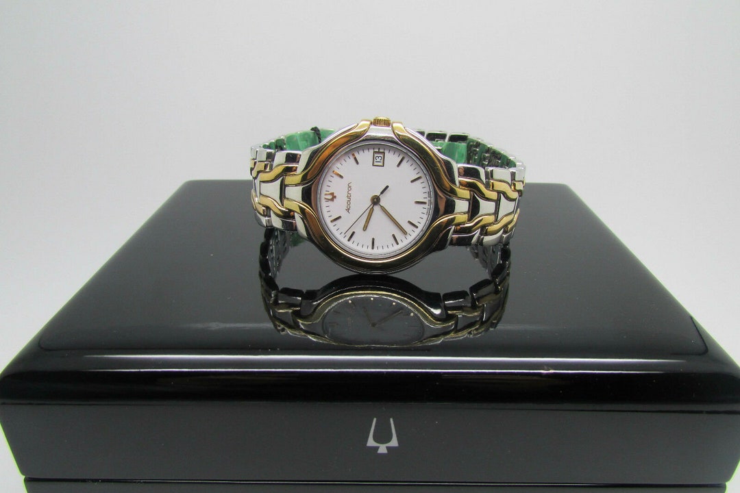 Accutron by Buolva 28B56 Men's Stainless Steel Tivoli Watch Brand New ...