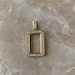 14K Pretty Yellow Gold Frame for 10 Gram Gold Bar With Round Diamonds ...