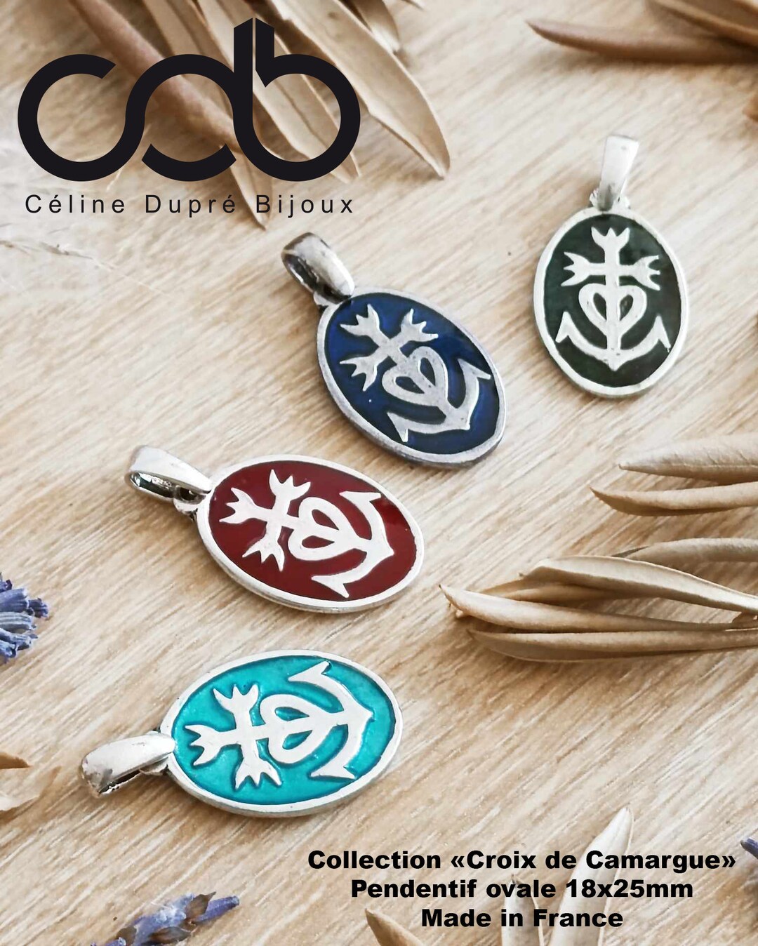 Camargue Cross Pendant - Size and Color of Your Choice - With or ...