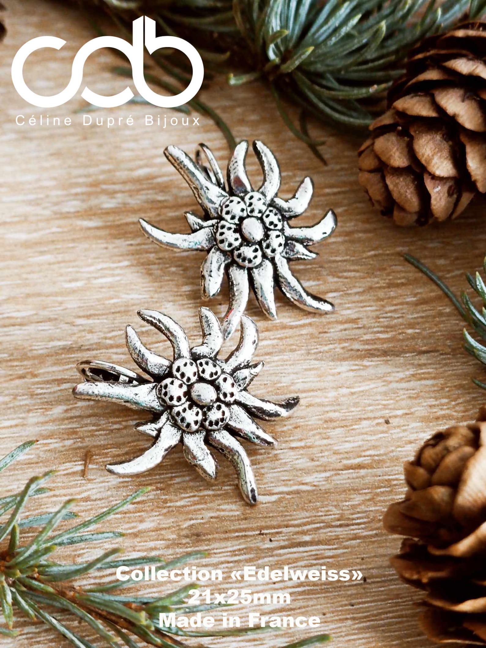 Edelweiss Earrings - Model of Your Choice - Etsy